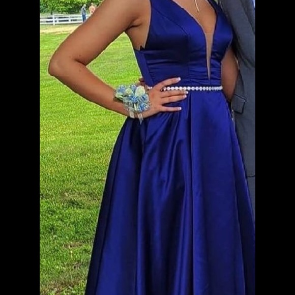 Dresses | Royal Blue Simple Prom Dress | Poshmark